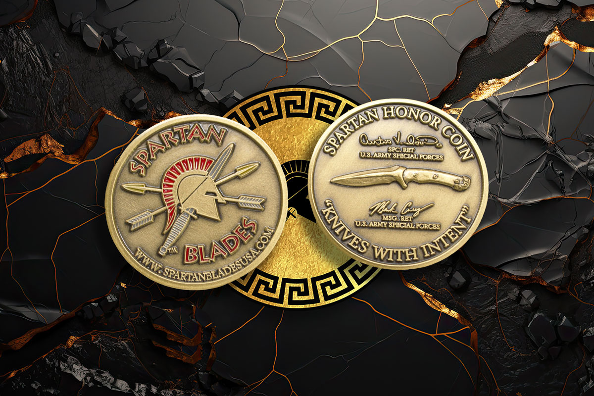 Spartan Honor / Challenge Coin - Pineland Cutlery, Inc dba SPARTAN BLADES