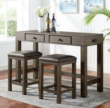 Genette 58" Counter High Table with Storage