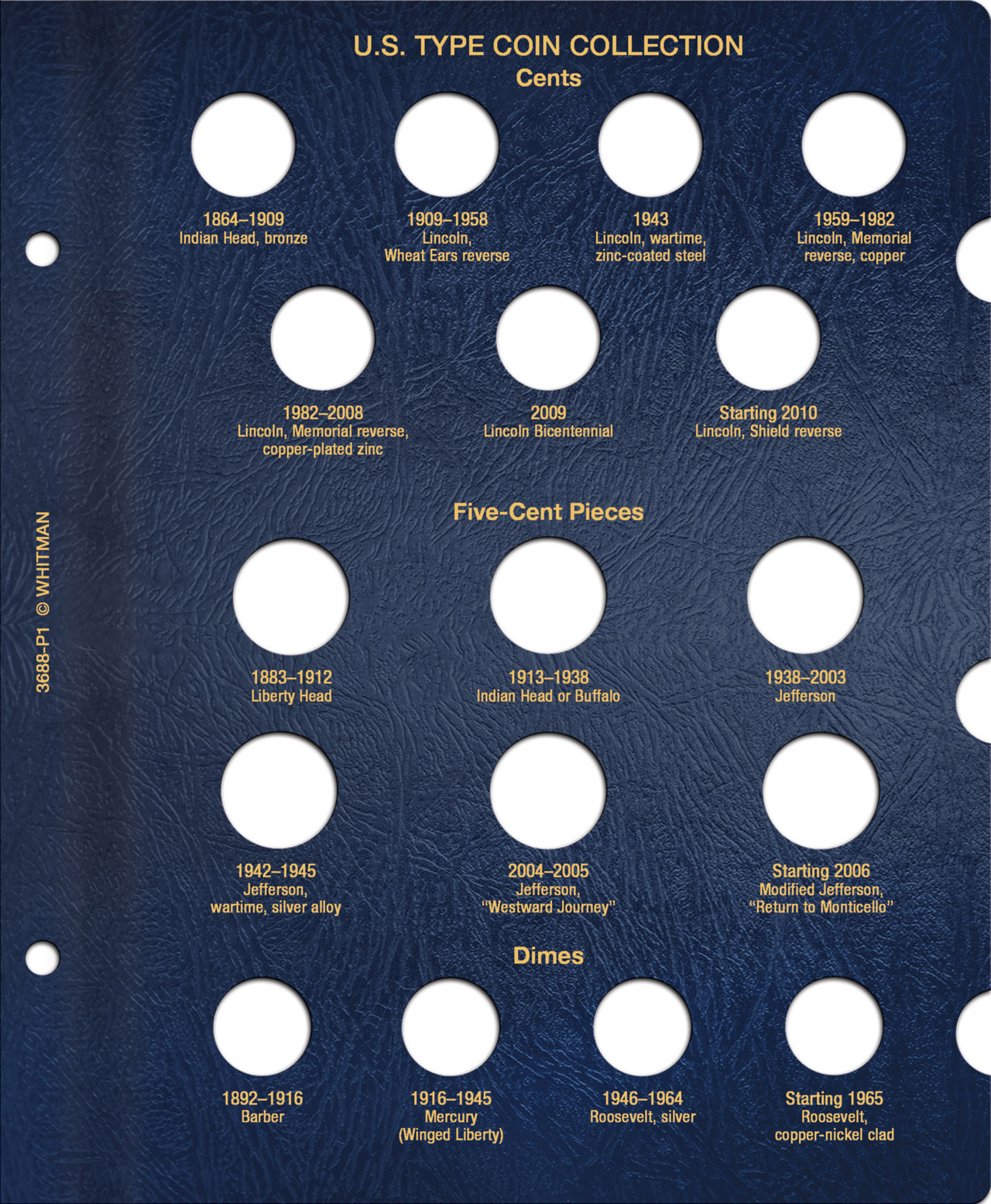 Whitman Classic® Coin Album - 20th & 21st Century U.S. Type Collection