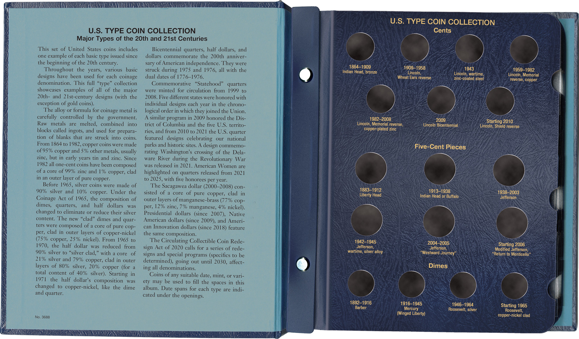 Whitman Classic® Coin Album - 20th & 21st Century U.S. Type Collection