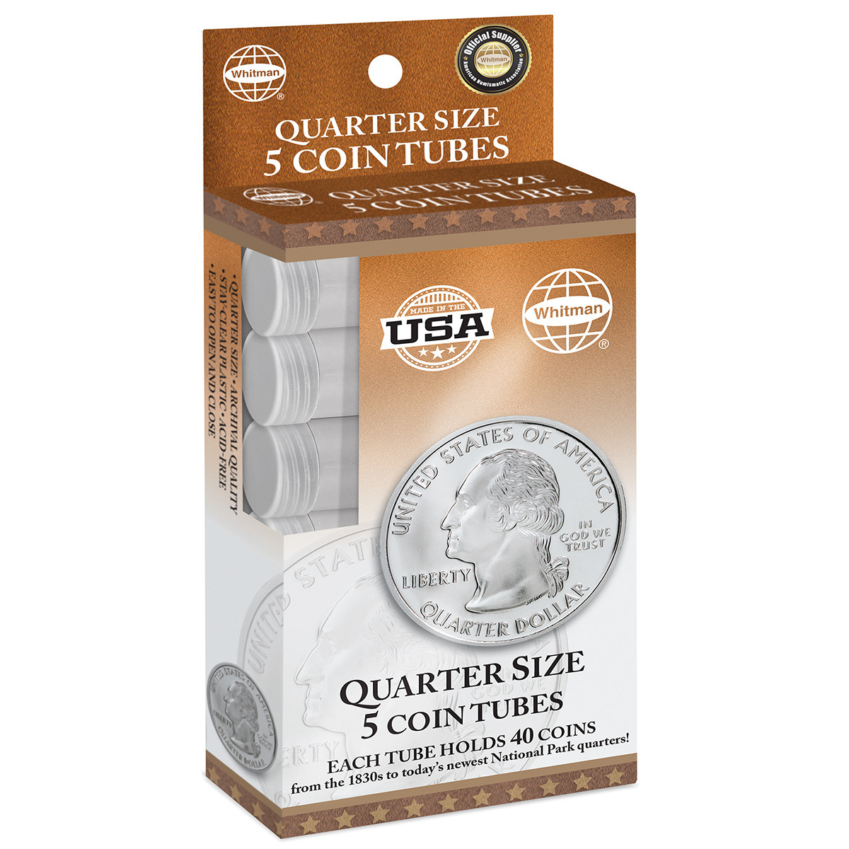 Plastic Coin Storage Tubes - Whitman Publishing