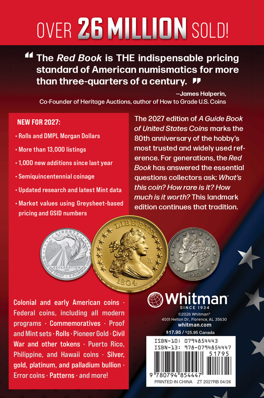 The Official Red Book®: A Guide Book of United States Coins, 2027 ...
