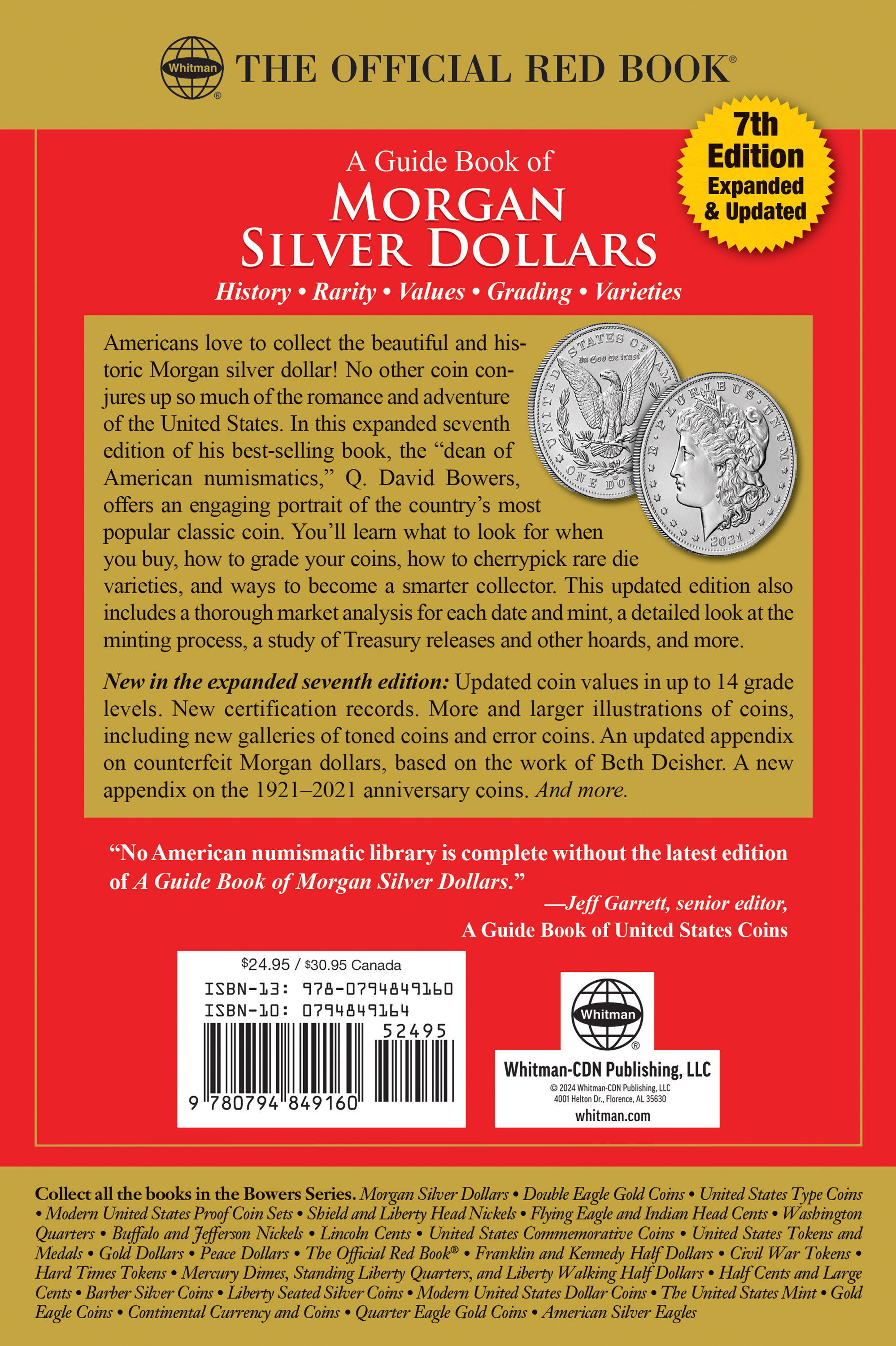 Red Book Series #1: A Guide Book of Morgan Silver Dollars, 7th Edition ...