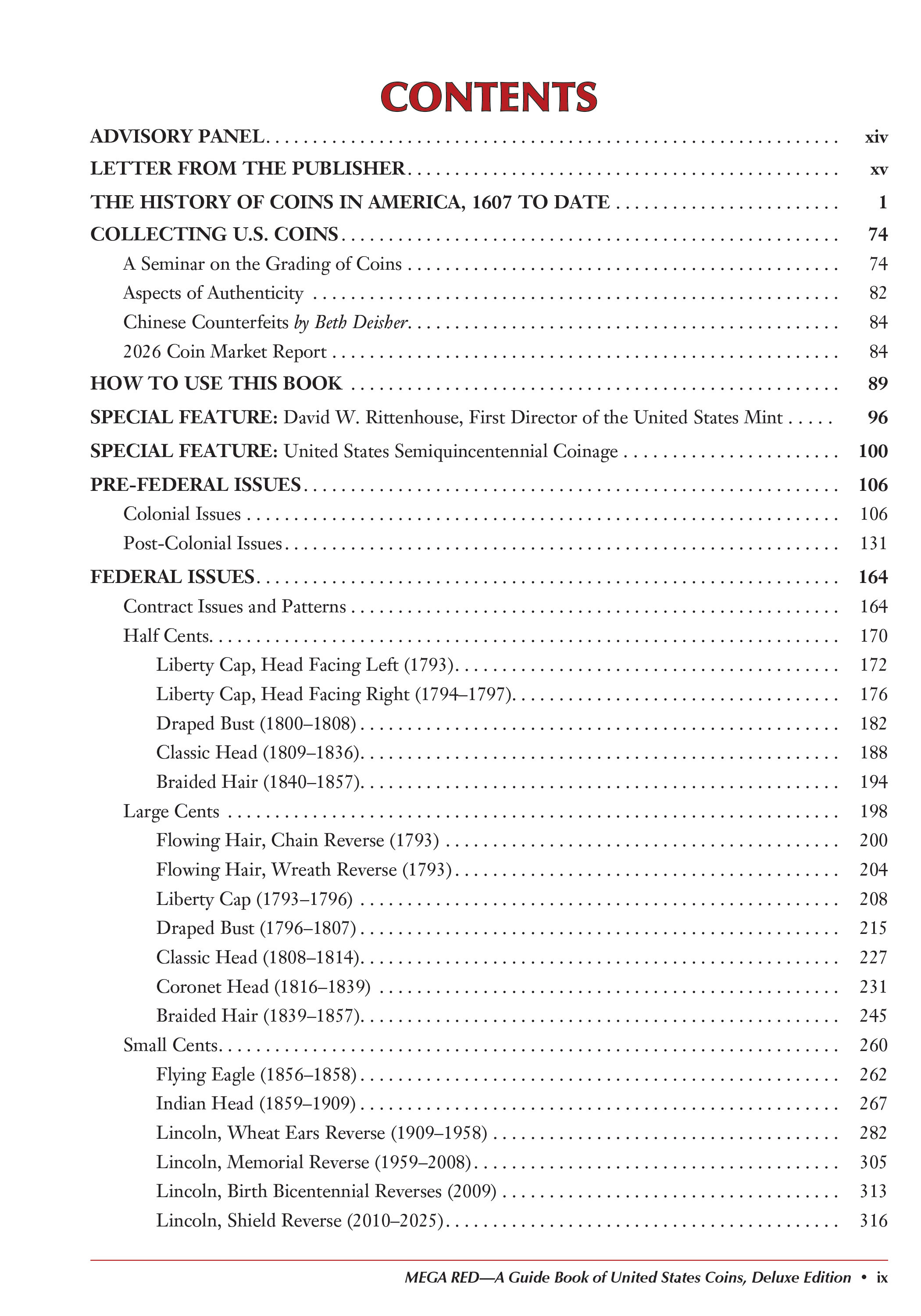 Mega Red: A Guide Book of United States Coins, Deluxe 10th Edition ...
