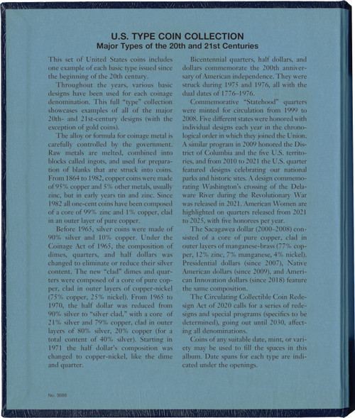 Whitman Classic® Coin Album - 20th & 21st Century U.S. Type Collection