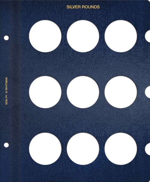 Whitman Classic® Coin Album – 39mm Silver Rounds: Plain, No Dates ...