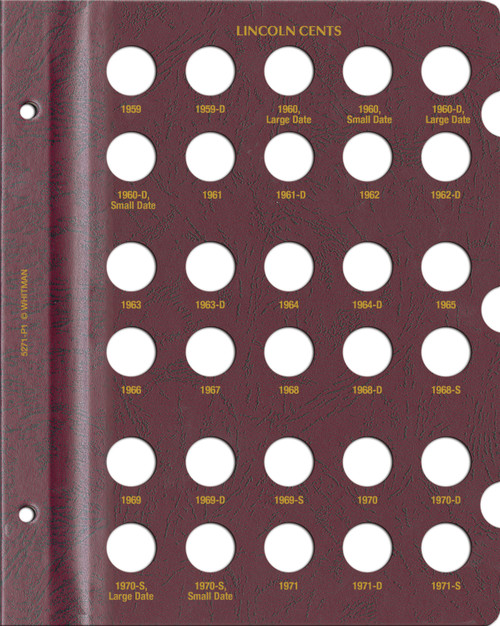 Whitman Prestige™ Coin Album - Lincoln Cents: 1959-2008 Date & Mintmark ...