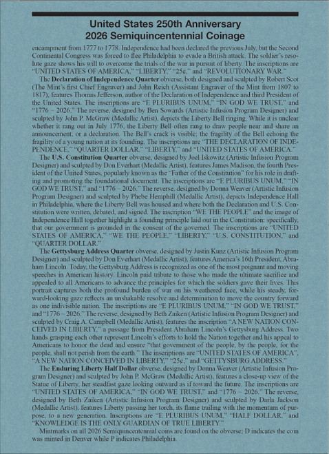 Official Whitman® Coin Folder - United States 250th Anniversary: 2026