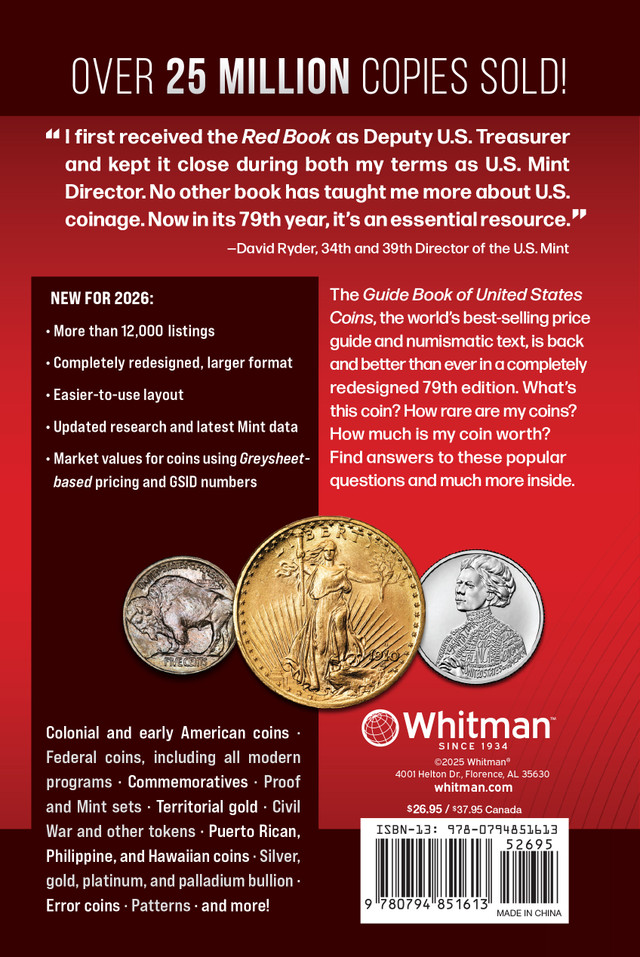The 2026 Red Book: A Guide Book of United States Coins (Hardcover)
