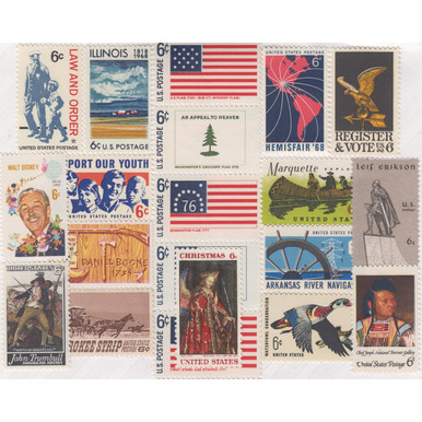1968 U.S. Mint Condition Commemorative Stamp Year Set