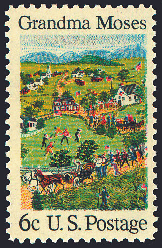 1969 6¢ Grandma Moses Mint Single