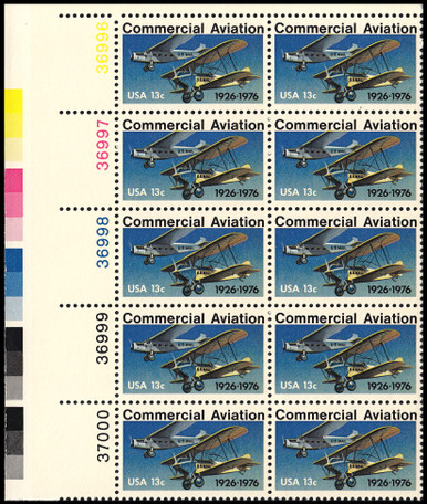 1976-13c-Aviation-Plate-Block