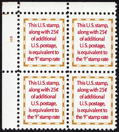 1991-4c-F-Make-Up-Rate-Plate-Block