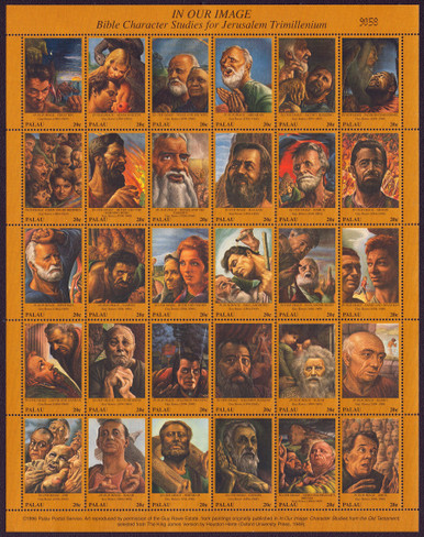 PALAU #396 20¢ Biblical Illustrations of the Old Testament - Mint Sheet ...