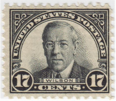 1931 17¢ Woodrow Wilson, Rotary Press Perf 10.5 X 11, Mint Never Hinged