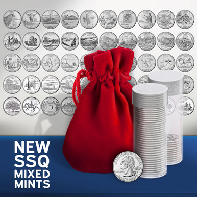 Statehood Series Quarters, Full Set of 50 Uncirculated State Quarters ...