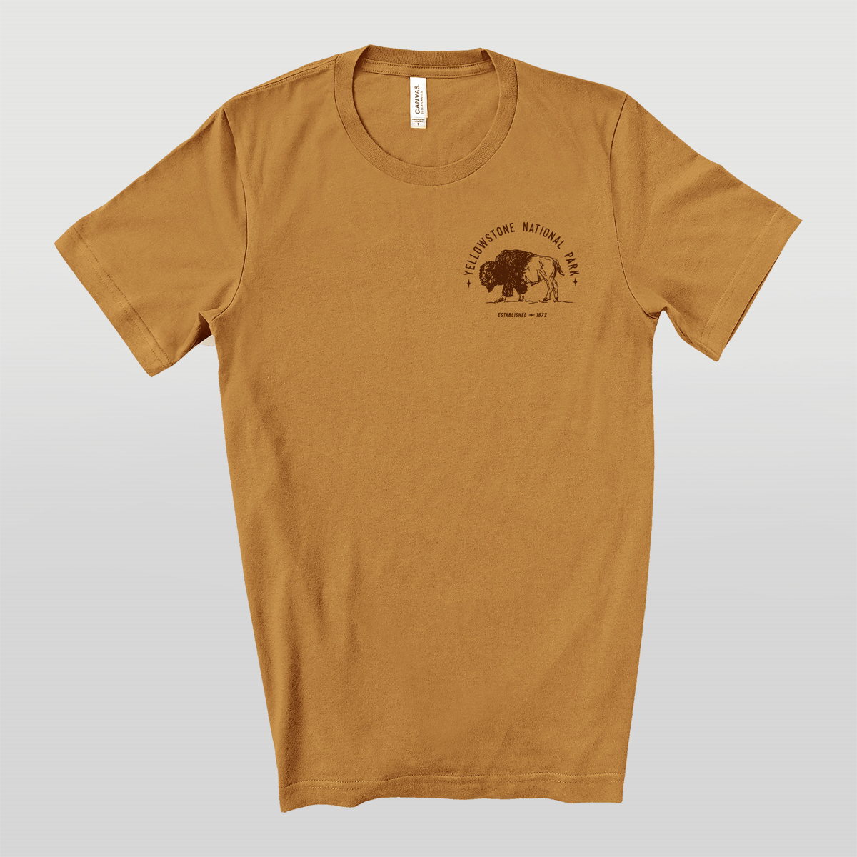 Tee Yellowstone Bison Badge Toast