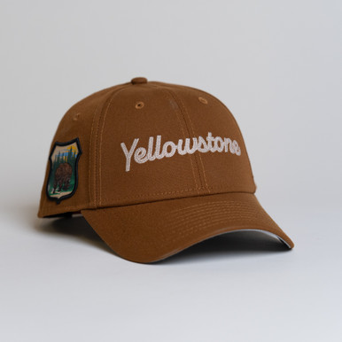 New Era 940 Grizzly Shield Chain Stitch Hat Toasted Peanut