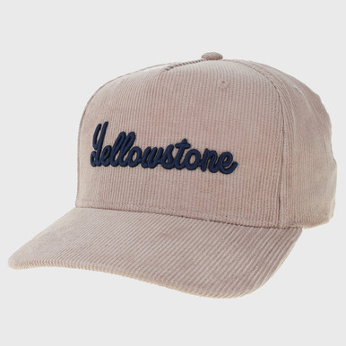Hat Yellowstone Script Corduroy Dusty Rose
