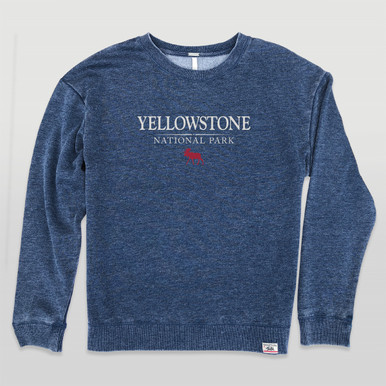 Women's Sweatshirt Crew Yellowstone Indie Moose Lapis