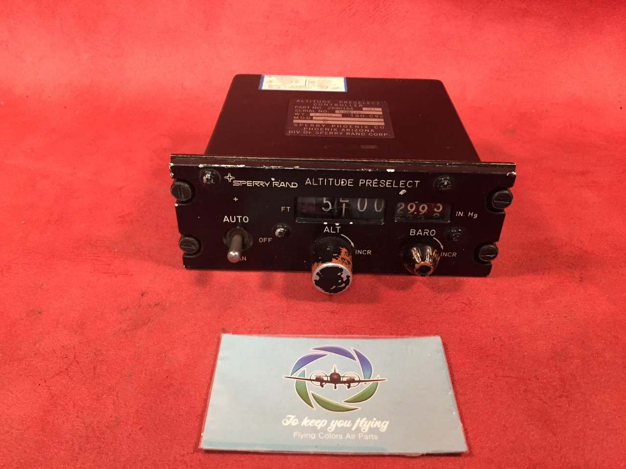 Sperry Altitude Preselect Controller PN 2590164-201