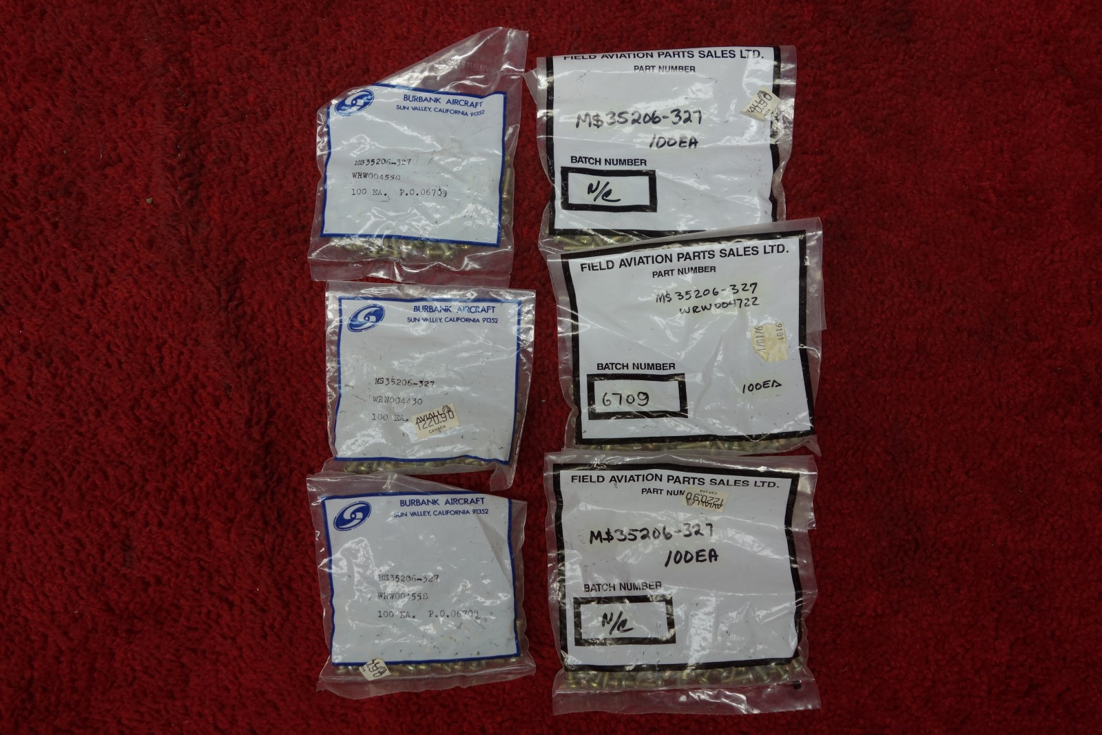Military Standard Pan Head Machine Screw PN MS35207-265