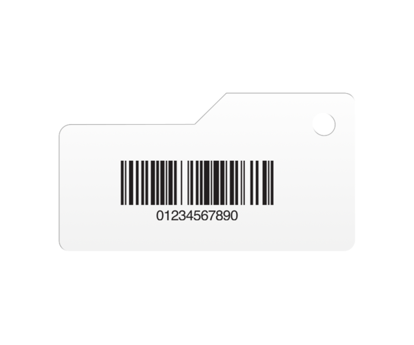 Barcode Key Tag with Tab