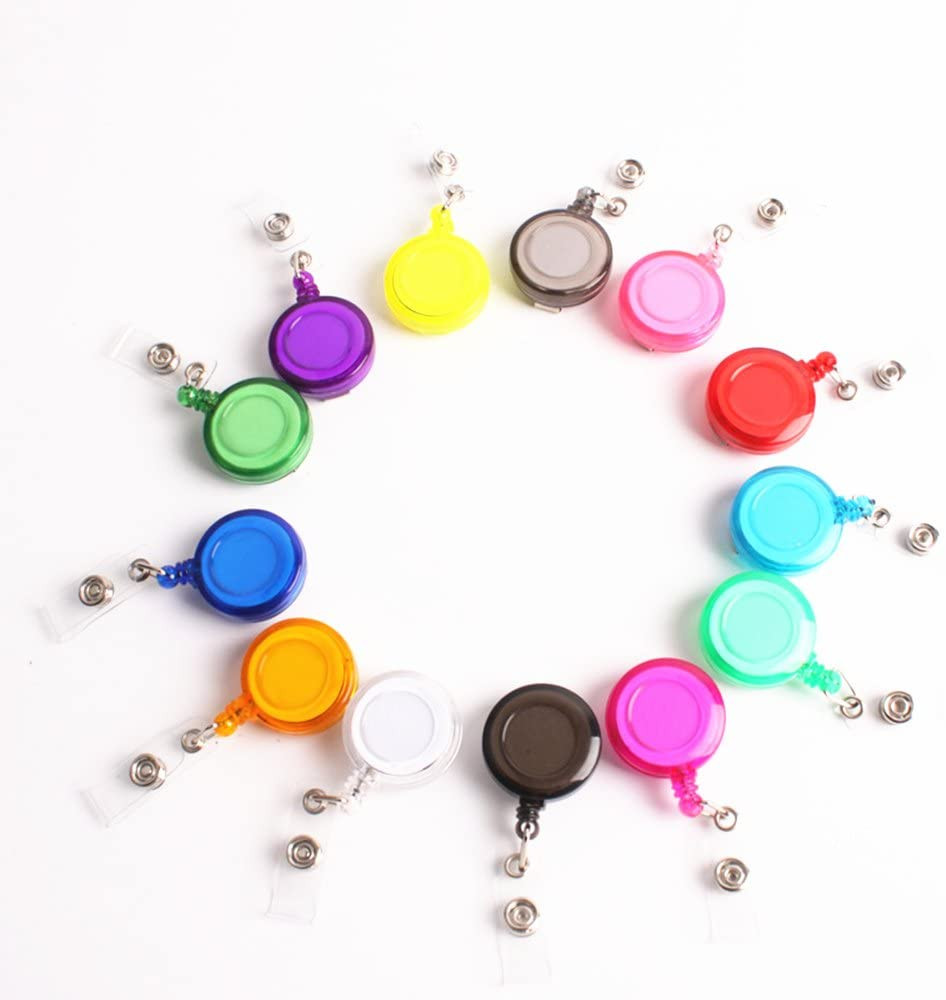 Proximity Card Retractable Clip in Various Colors