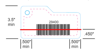 Barcode Key Tag with Tab