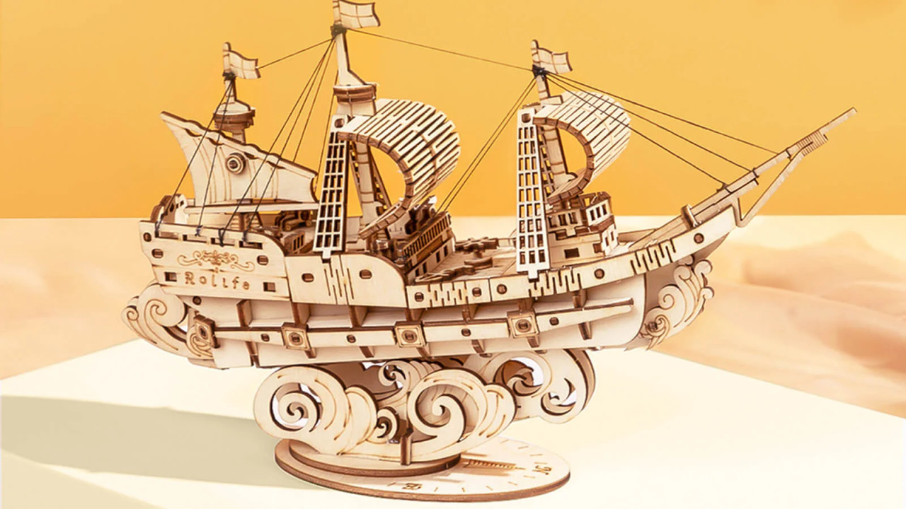 3D Wooden Puzzle Sailing Ship