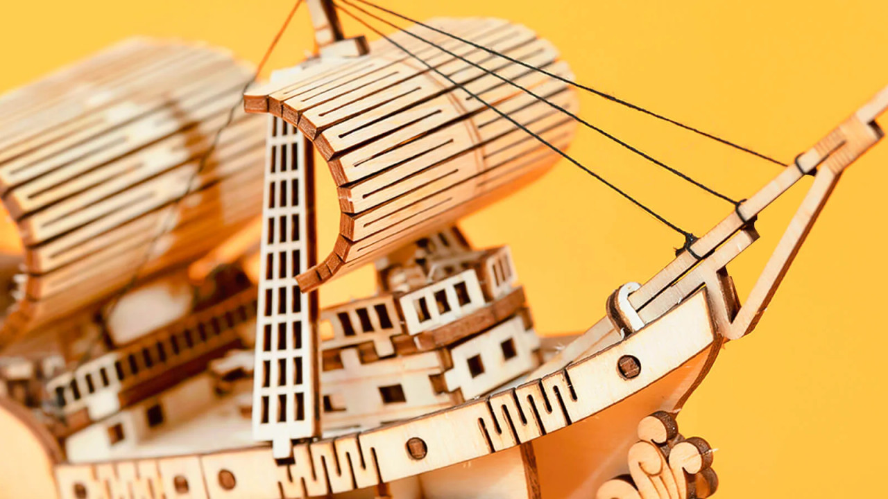 3D Wooden Puzzle Sailing Ship