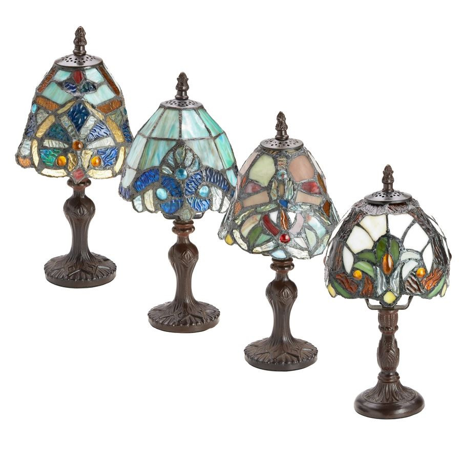 Raelyn Mini Stained Glass Tiffany Style Accent Lamps
