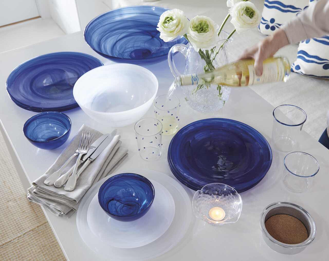 Alabaster Cobalt Dinner Plate
