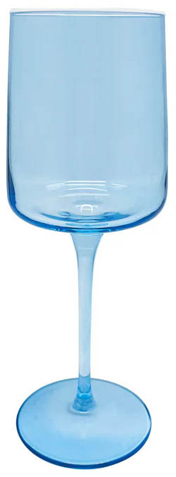 Fine Line Blue Wine Glass