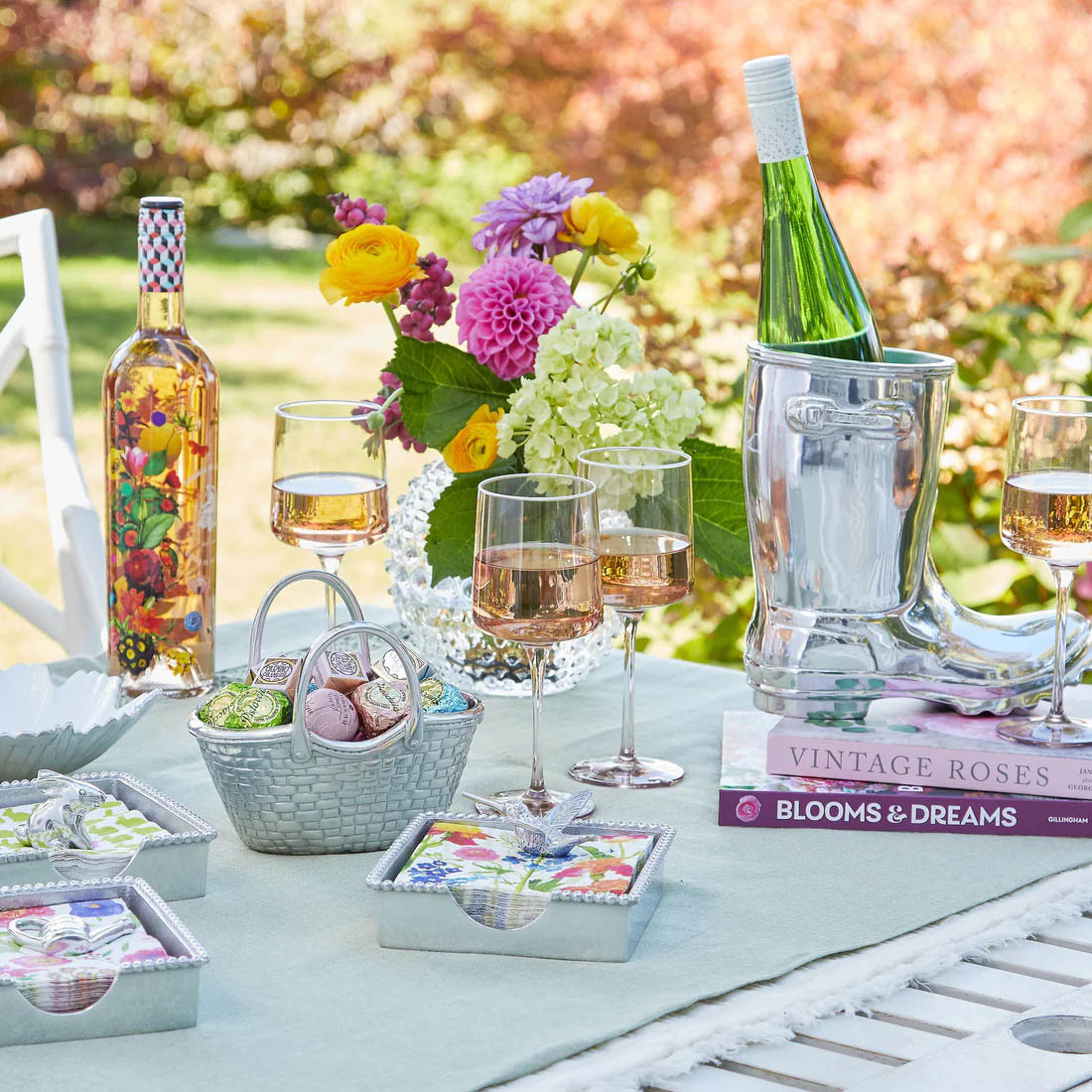 Fine Line Rose Wine Glass