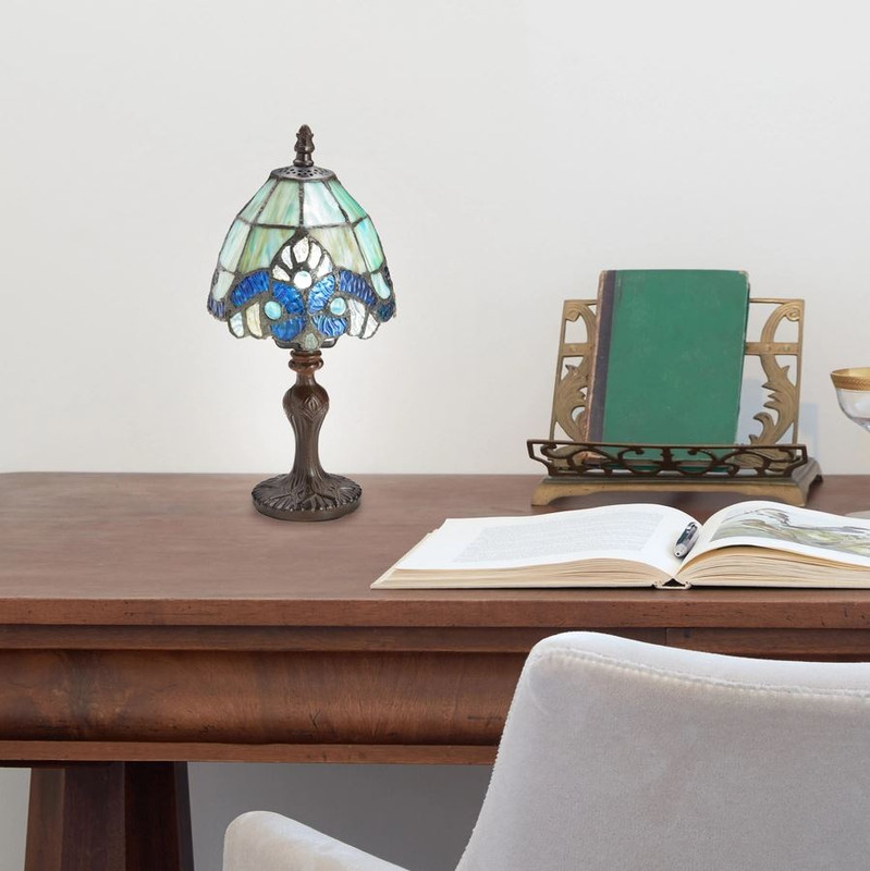 Raelyn Mini Stained Glass Tiffany Style Accent Lamps