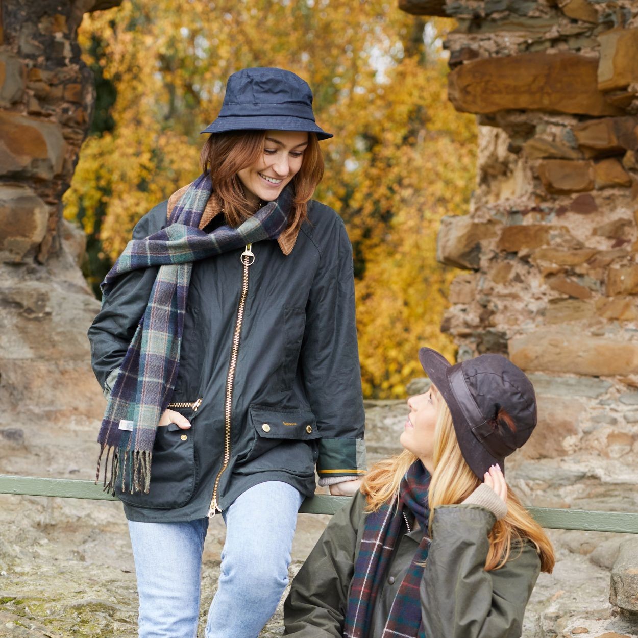 Waxed Navy Rain Hat (Small)