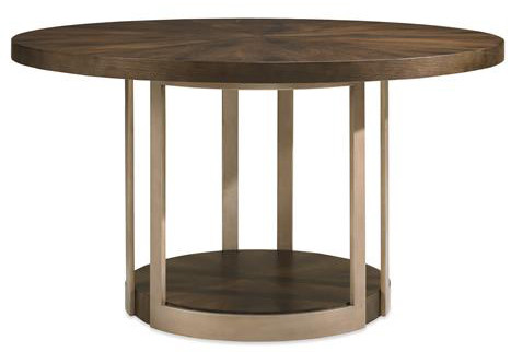dining tables, round and rectangular, contemporary style in oak finish