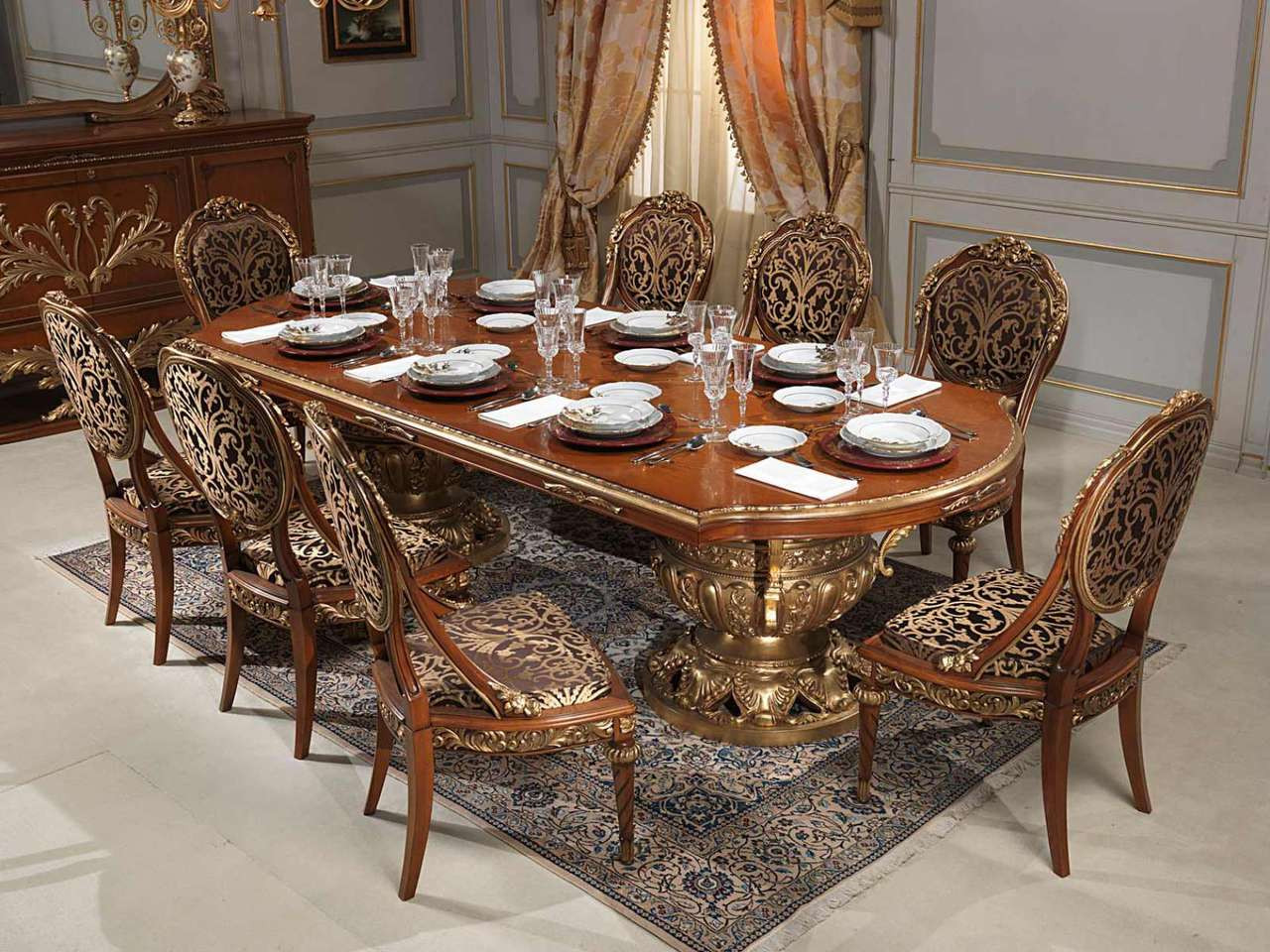 French Dining Room Furniture Set, Versailles