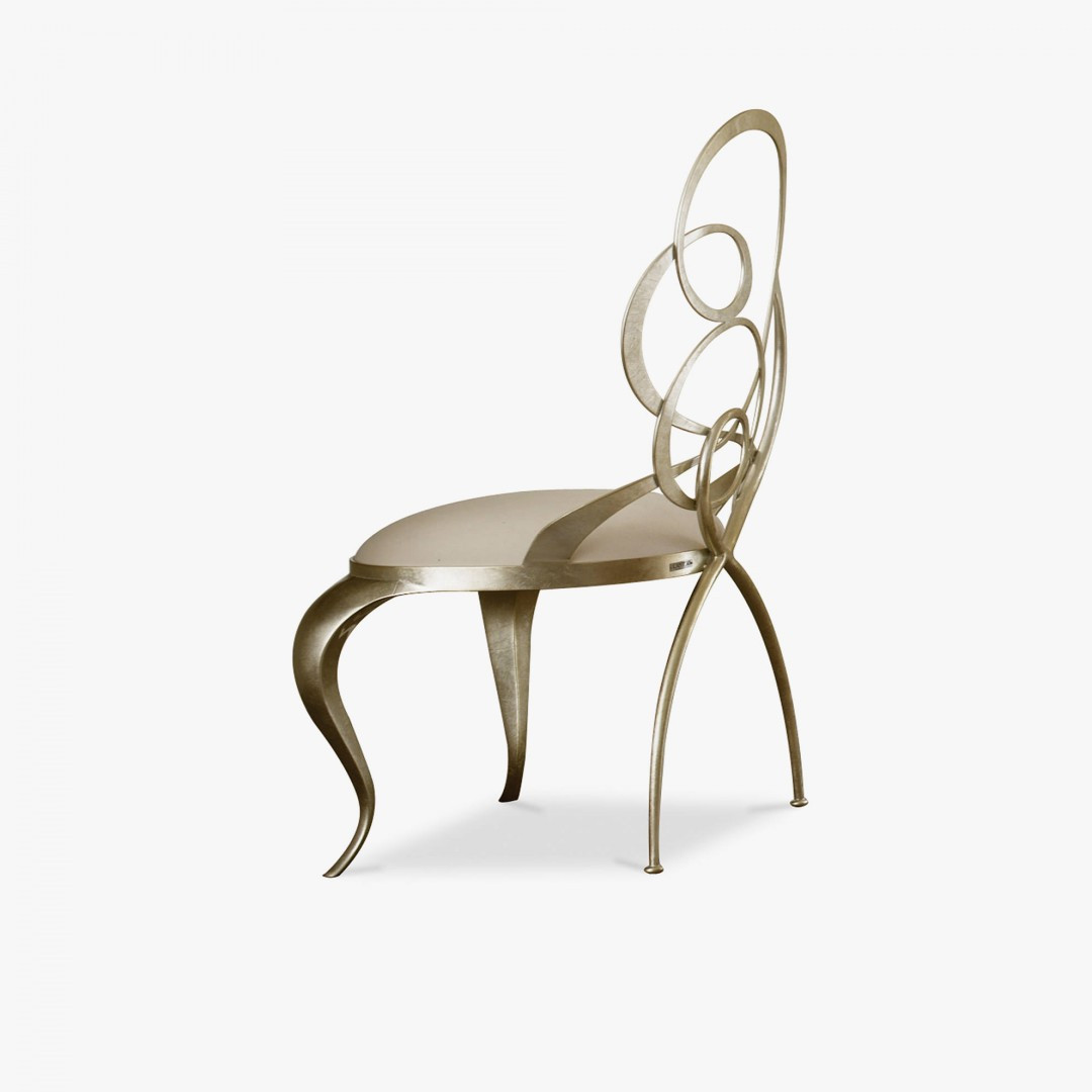 Luxury dining chairs, iron chairs