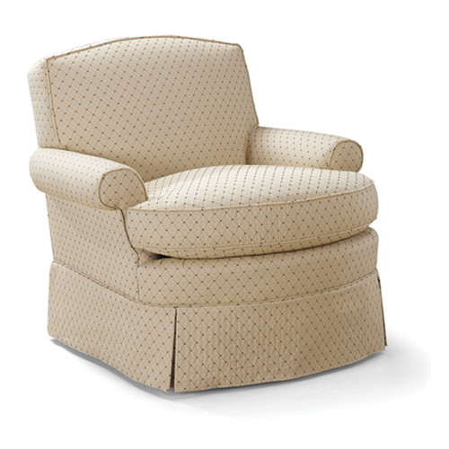Easy Chair, Transitional Style Chair with skirt