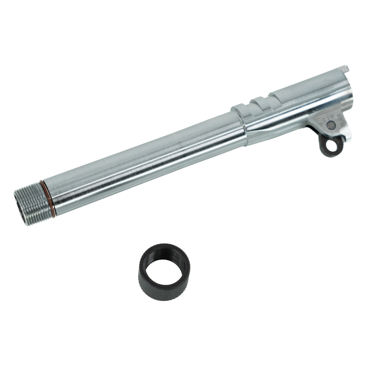 Tisas 1911 Threaded Barrel | Chrome .45ACP | 5.4" Duty Fit