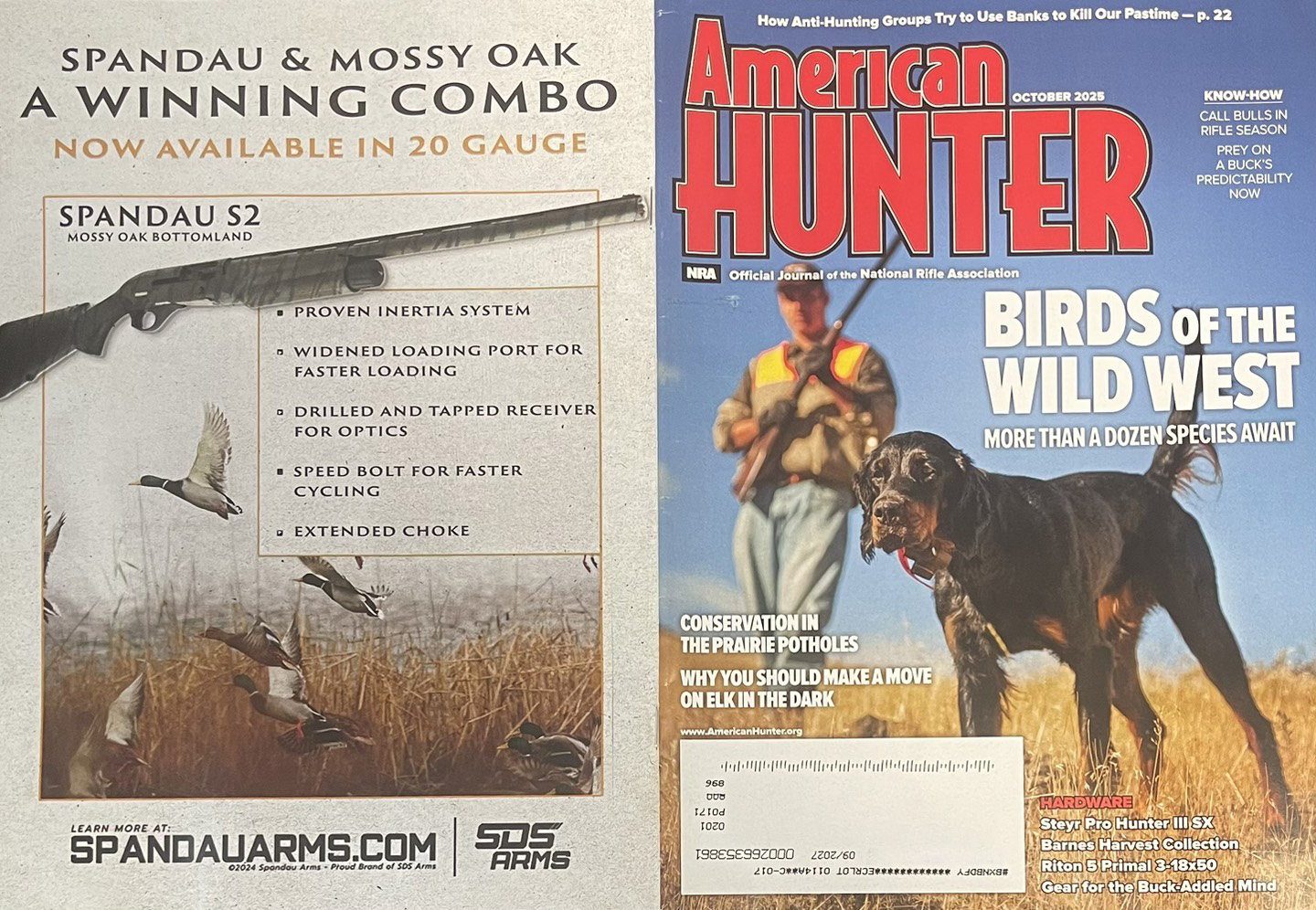Spandu S2 Mossy Oak Bottomland – American Hunter Magazine Back Cover ...