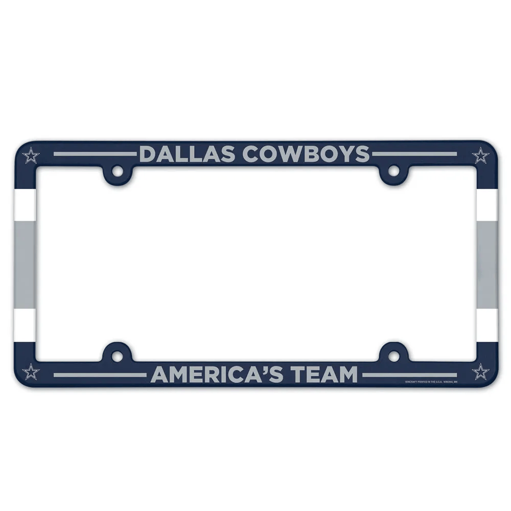Dallas Cowboys Americas Team Full Color Plastic License Plate Frame ...