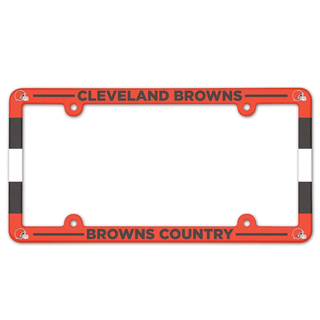 Cleveland Browns Country Full Color Plastic License Plate Frame - BMV ...