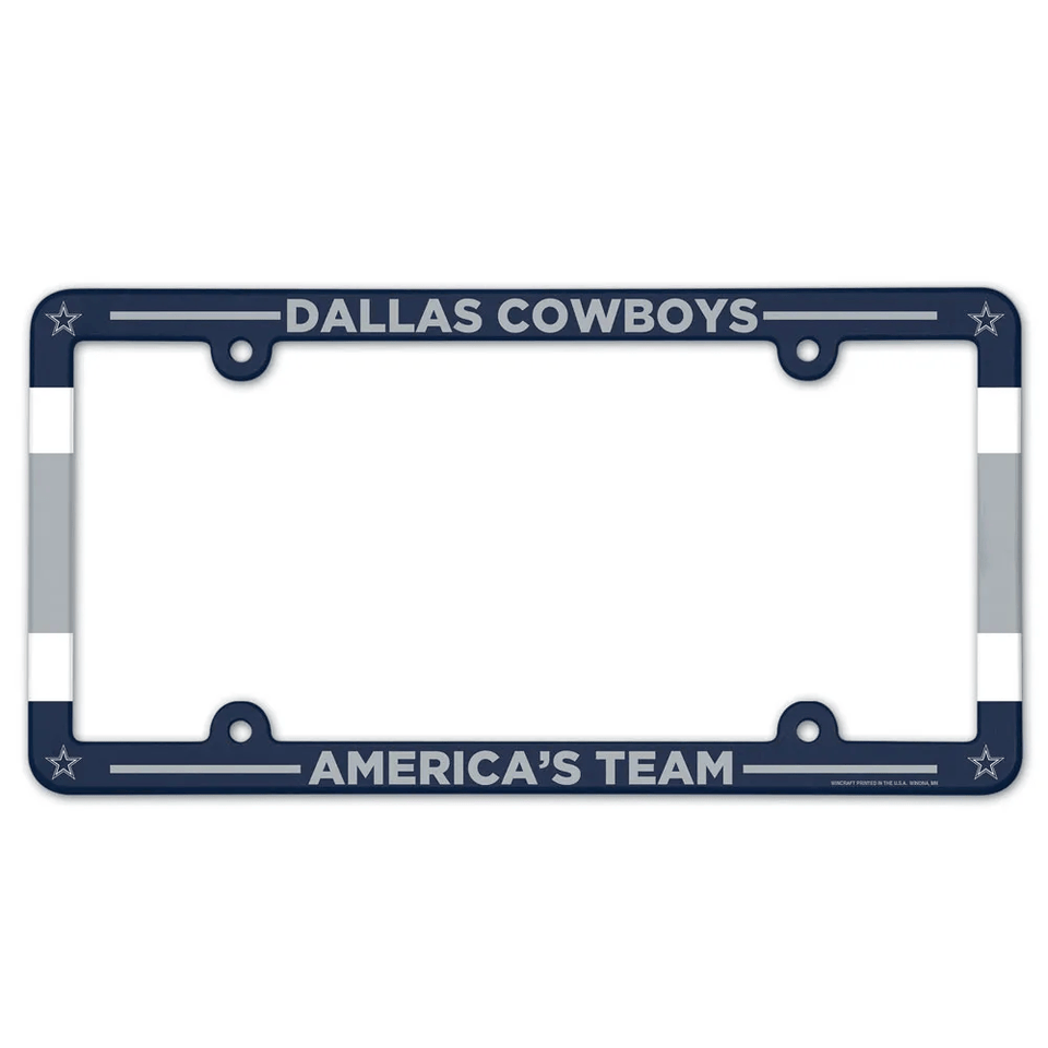Dallas Cowboys Americas Team Full Color Plastic License Plate Frame ...