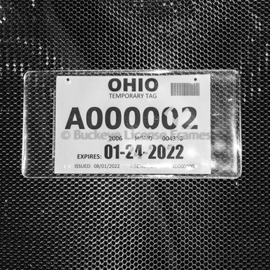 Vinyl Temporary Tag Holder - BMV Supplies Inc