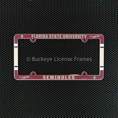 Florida State University Seminoles Full Color Plastic License Plate ...