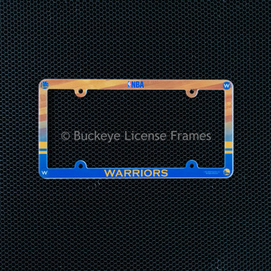 San Francisco Golden State Warriors Full Color Plastic License Plate ...