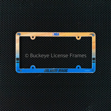 Orlando Magic Full Color Plastic License Plate Frame - BMV Supplies Inc